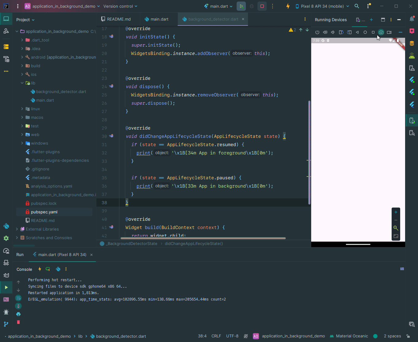 How To Detect If Flutter Application Is In The Background Onlyflutter