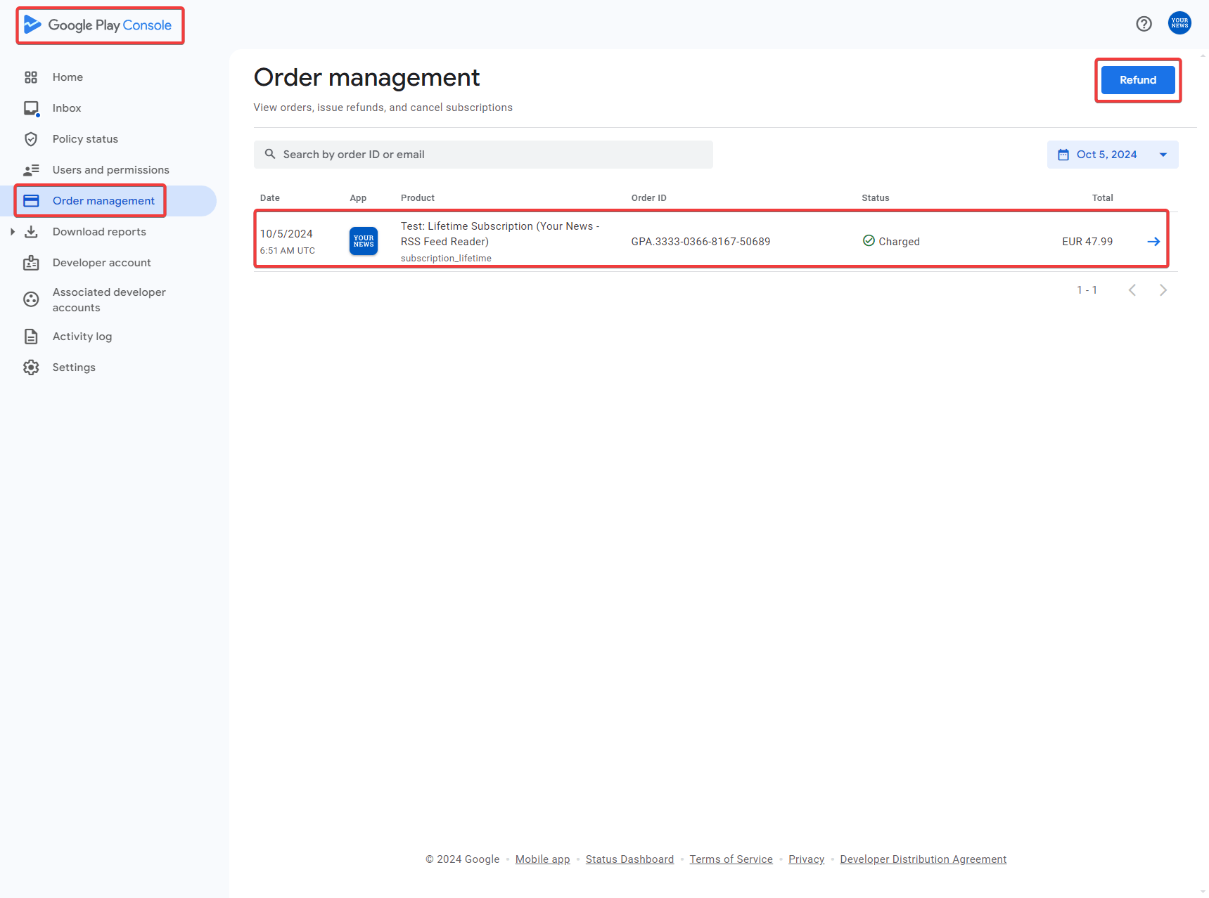 How to Refund In-App Products in the Google Play Console - OnlyFlutter