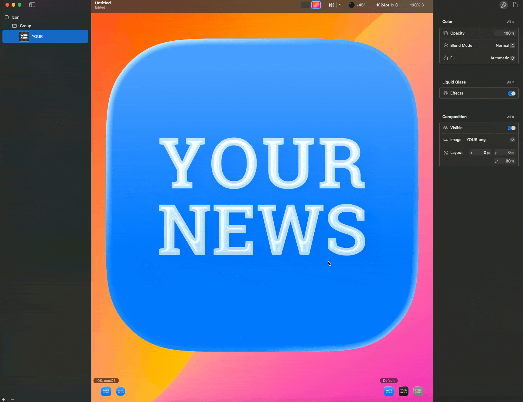 How to Create Liquid Glass Launcher Icons Using Icon Composer - OnlyFlutter