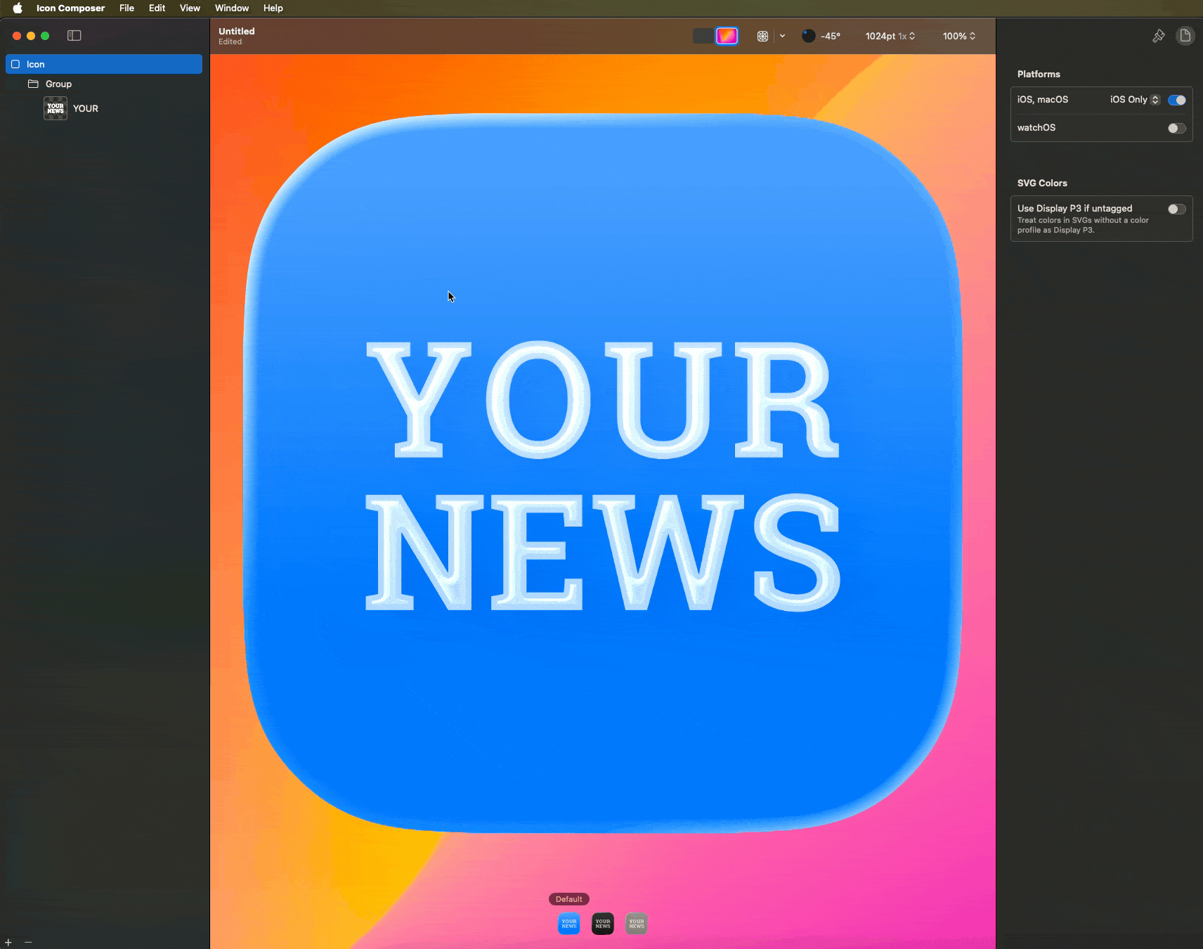 How to Create Liquid Glass Launcher Icons Using Icon Composer - OnlyFlutter